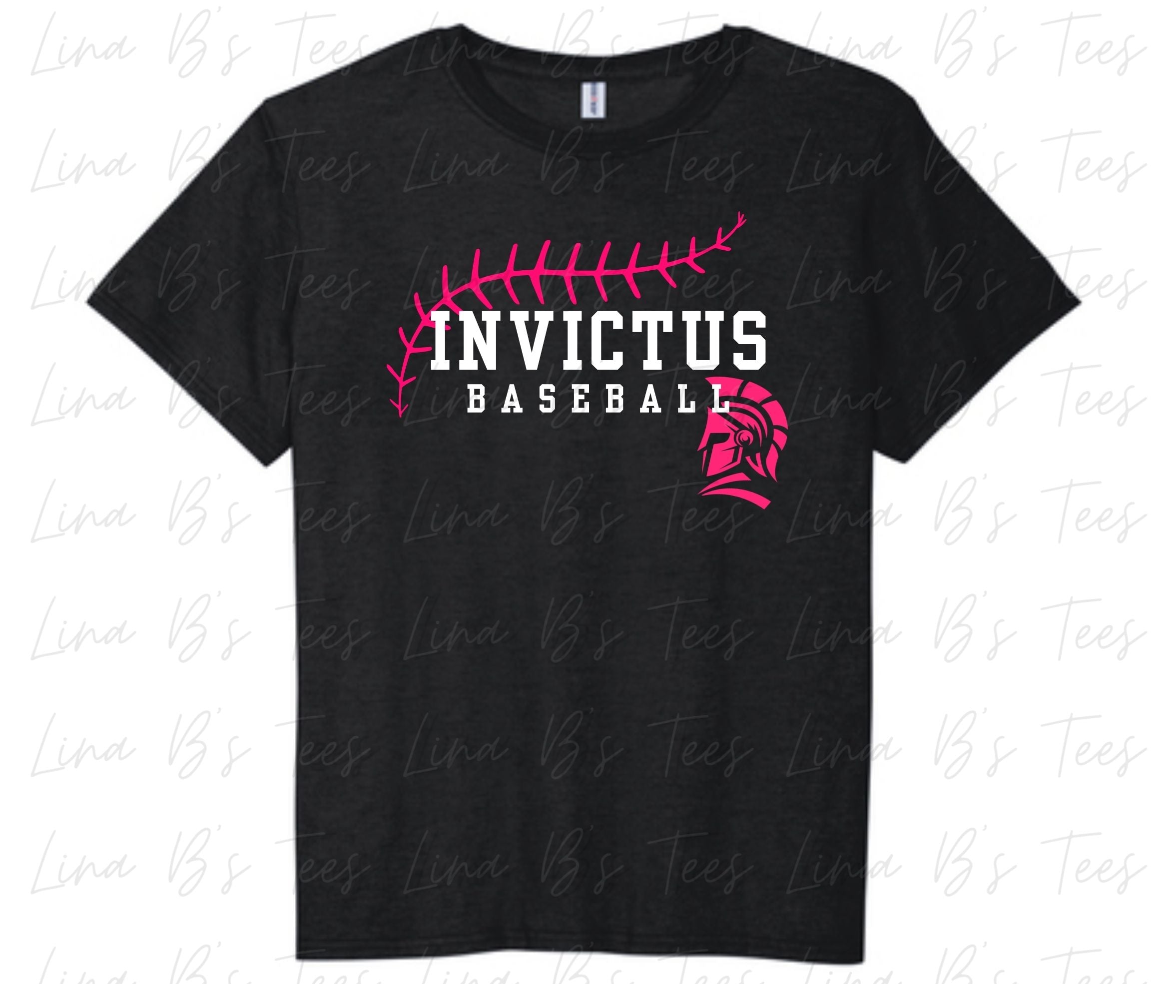 Invictus Stitch baseball design- Shirt – Lina B's Tees